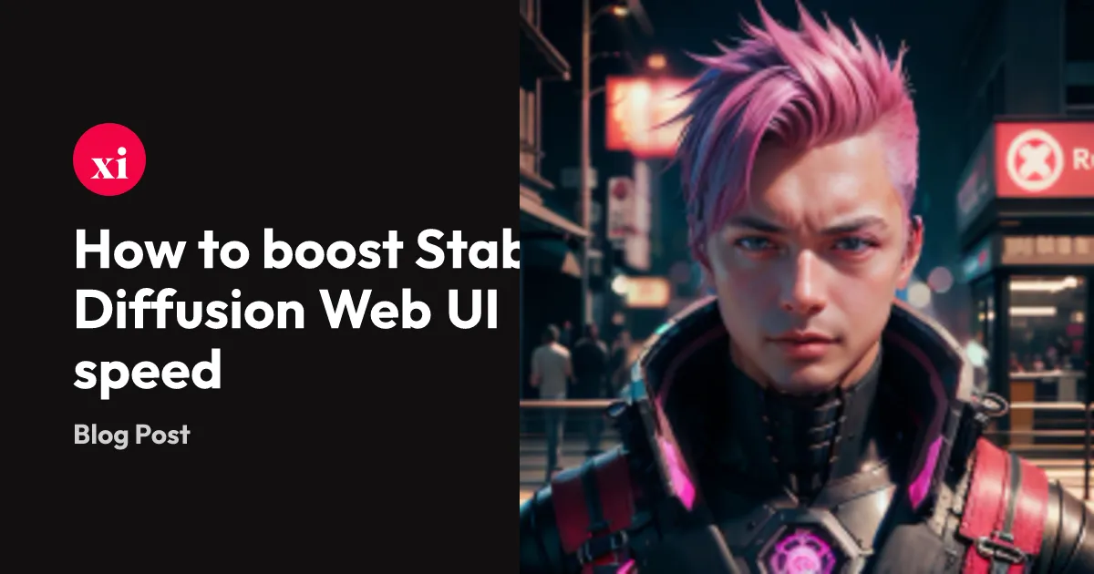 How to boost Stable Diffusion Web UI speed | Jenxi Seow